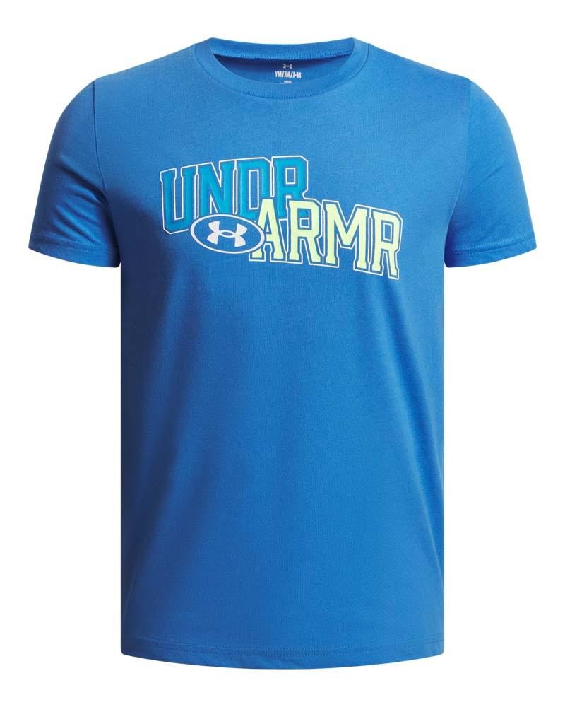 UA Overlay Wordmark Boys' Short Sleeve