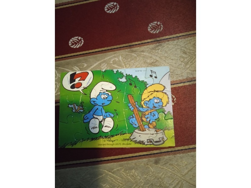 Kinder Suprise puzzle Štrumpfovi