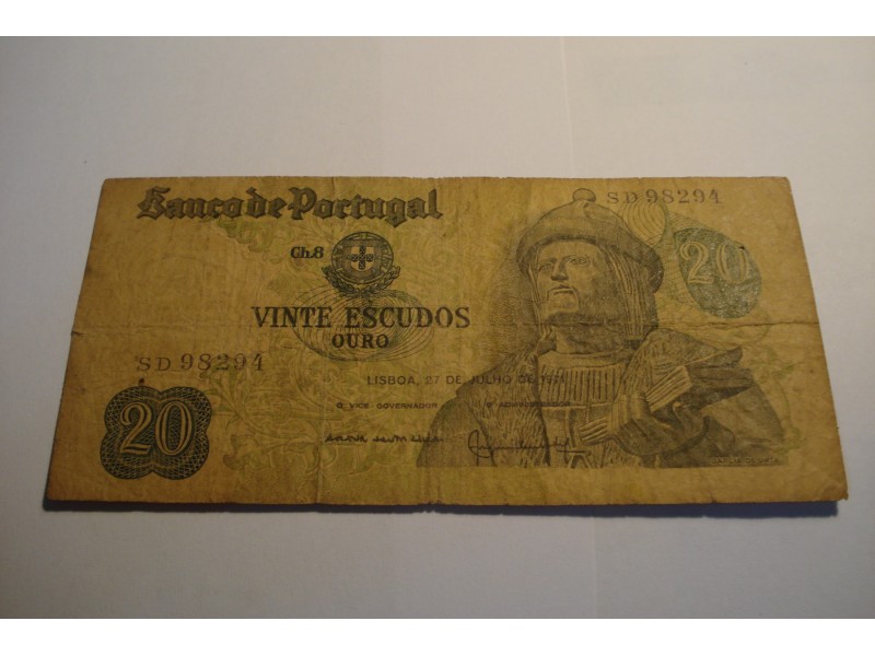 PORTUGAL - 20 ESCUDOS - 1974
