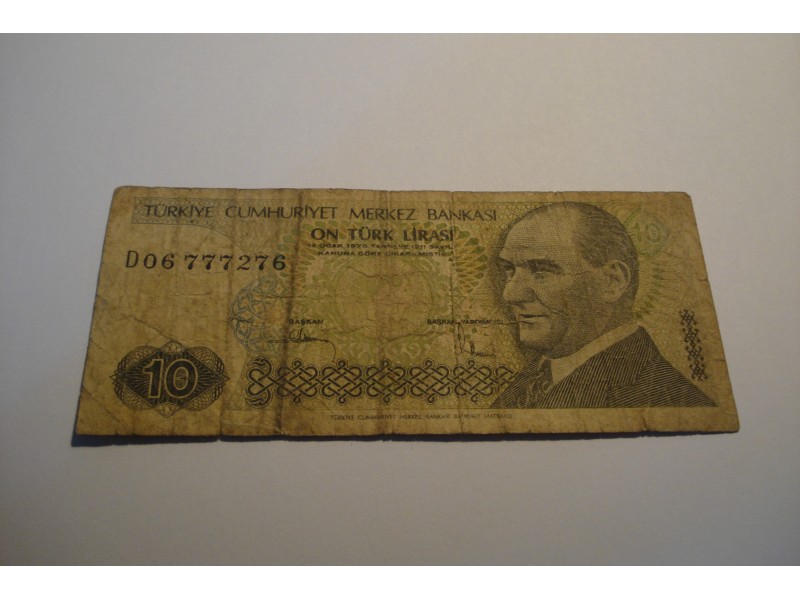 TURSKA - 10 LIRA