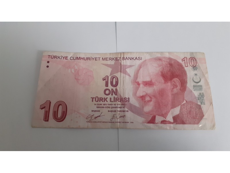 TURSKA - 10 LIRA
