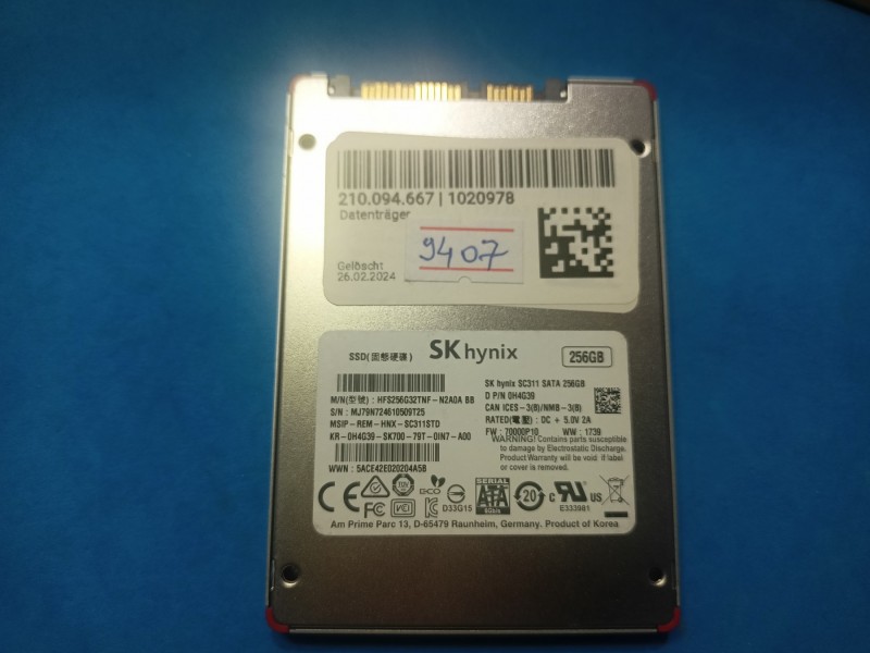 SSD 256 Gb
