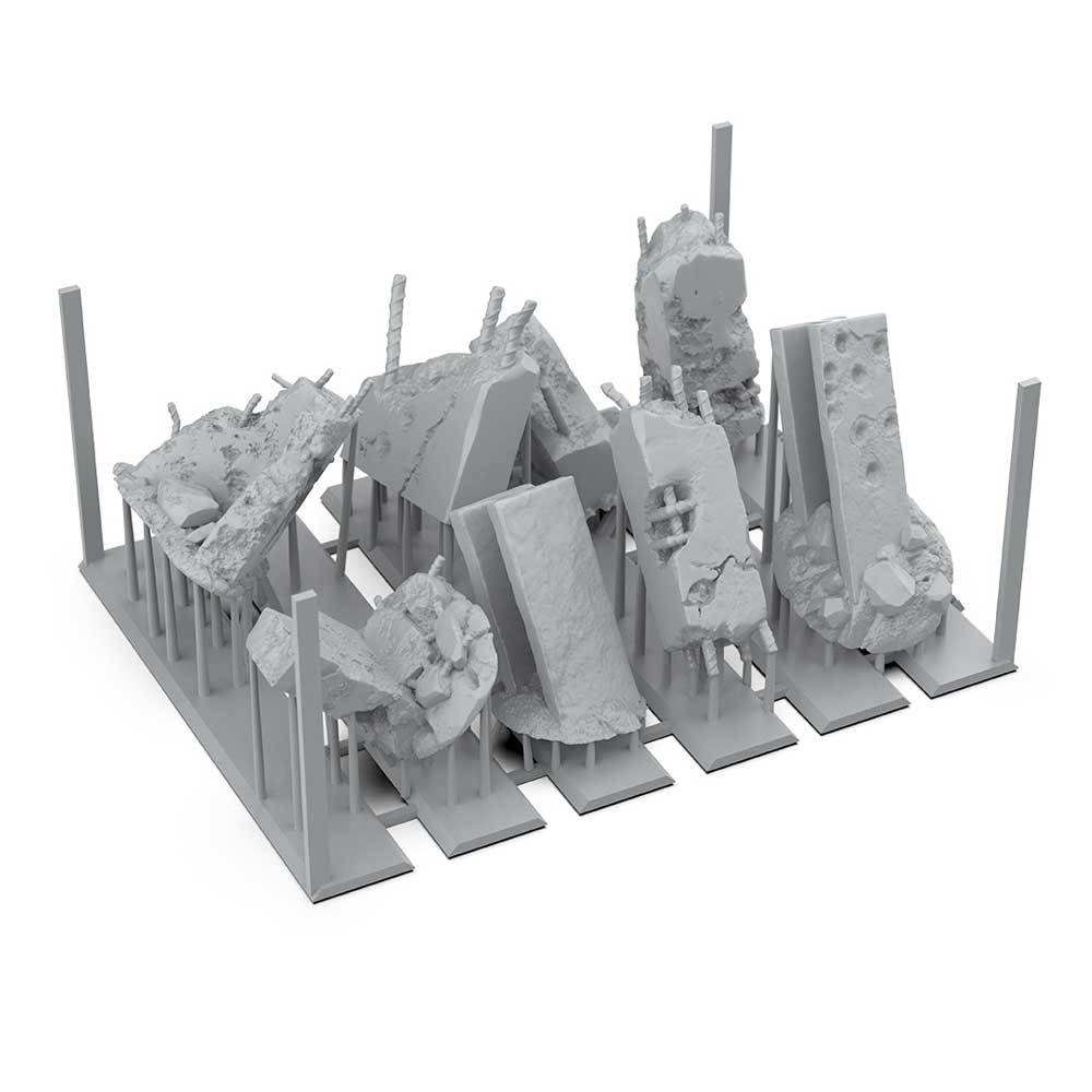 Wargame Scenery: Concrete Ruins