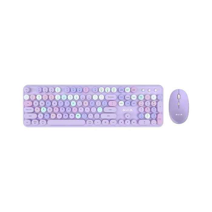 Tastatura i mis Aula AC306 Purple combo, 2.4G