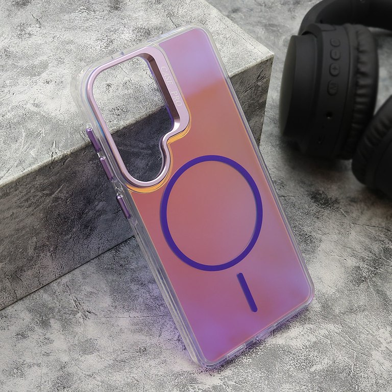 Zastitna maska (futrola) GLOW LOOK MagSafe - Samsung S941 Galaxy S26 5G ljubicasta (MS)