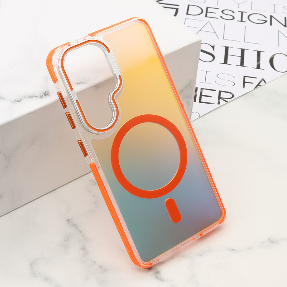 Zastitna maska (futrola) SHINE LOOK MagSafe - Samsung S941 Galaxy S26 5G narandzasta (MS)