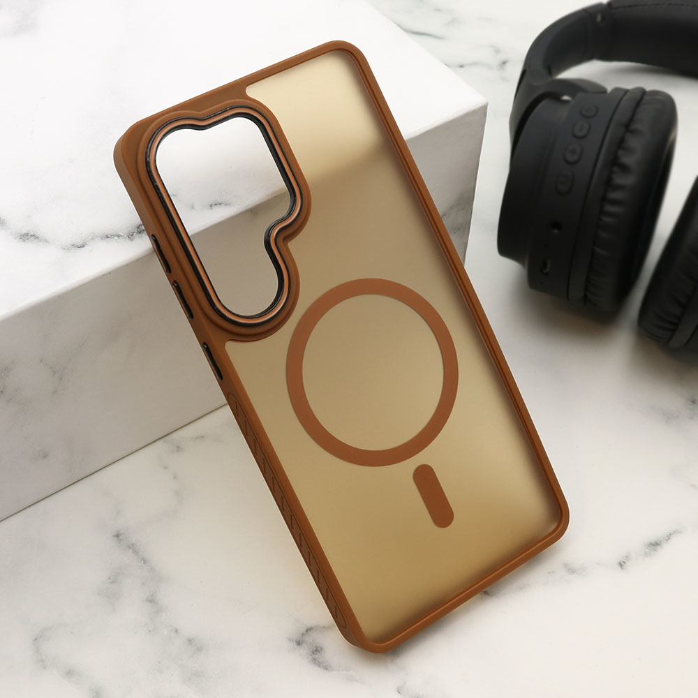Zastitna maska (futrola) COLOR LOOK MagSafe - Samsung S948 Galaxy S26 Ultra 5G braon (MS)