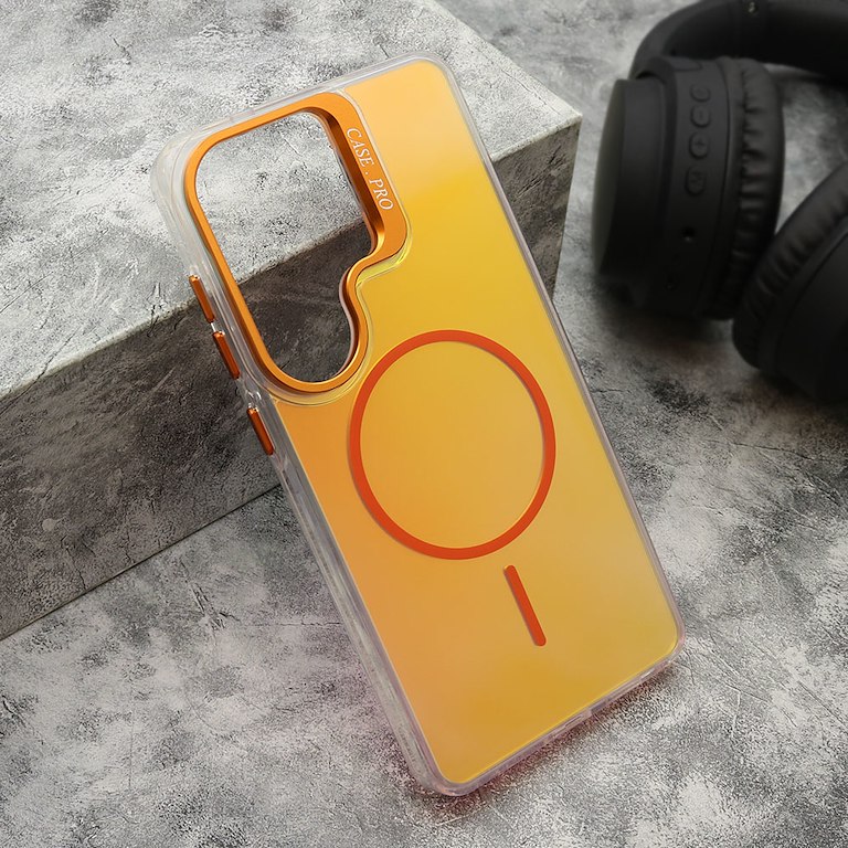 Zastitna maska (futrola) GLOW LOOK MagSafe - Samsung S948 Galaxy S26 Ultra 5G narandzasta (MS)