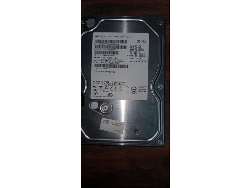 HItachi 500 Gb Sata III hard disk