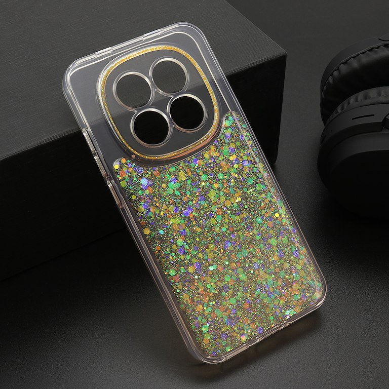 Zastitna maska (futrola) CRYSTAL GLOW - Xiaomi Redmi Note 15 Pro 5G narandzasta (MS)