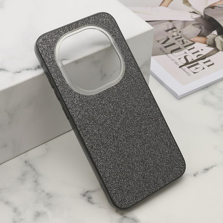 Zastitna maska (futrola) GLOW DUST - Xiaomi Redmi Note 15 Pro Plus 5G crna (MS)
