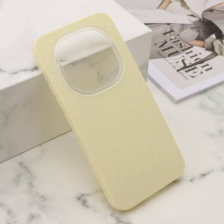 Zastitna maska (futrola) GLOW DUST - Xiaomi Redmi Note 15 Pro Plus 5G zlatna (MS)