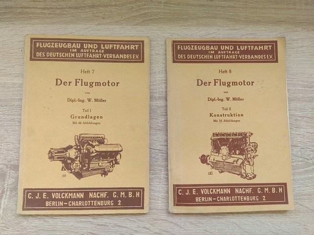 RARITET 1932! DER FLUGMOTOR (HEFT 7 &; 8) - AVIO TEHNIKA