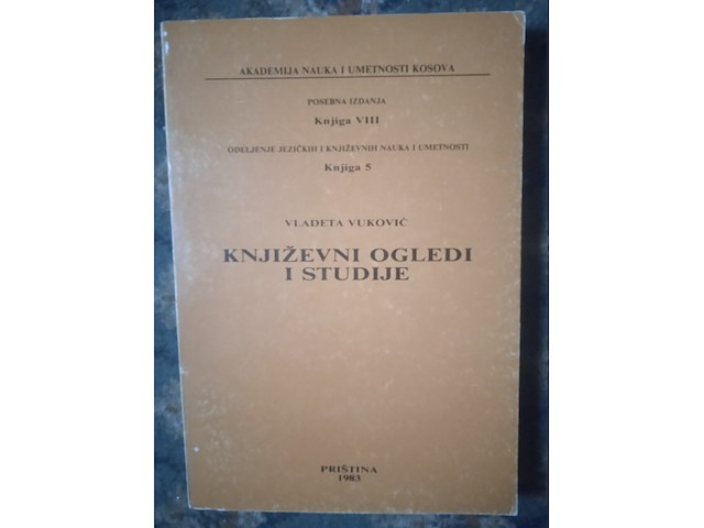 Književni ogledi i studije - Vladeta Vuković