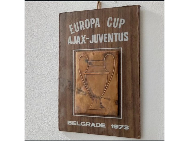 Plaketa Ajax - Juventus 1973