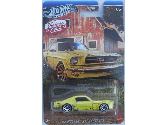 hot wheels ford mustang `65 2+2 fastback