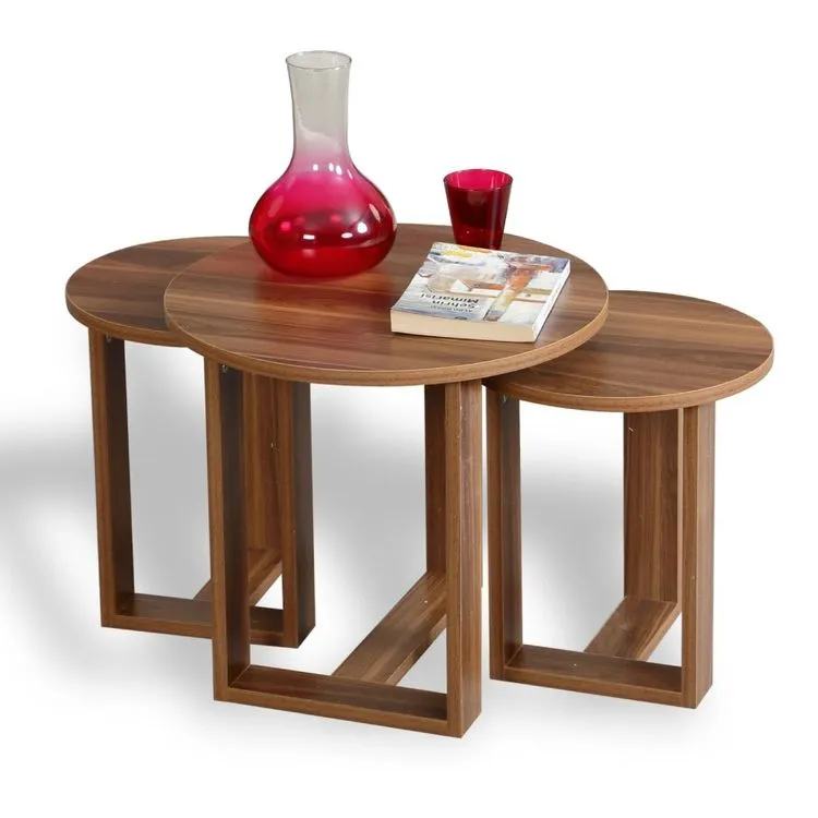 ASIR GROUP Mira Walnut Set 3 klub stola