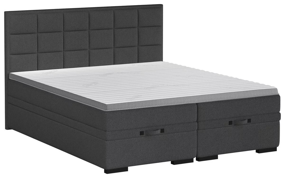 BOXSPRING KREVET 160/200 cm crna