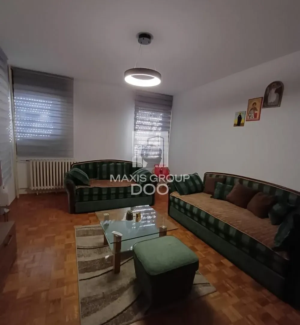 Izdavanje, dvosoban stan, 50m², Banovo Brdo, Beograd