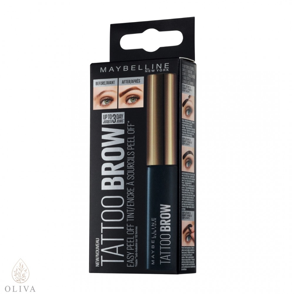 MAYBELLINE NEW YORK TATTOO BROW PEEL-OFF GEL ZA OBRVE U BOJI WARM BROWN