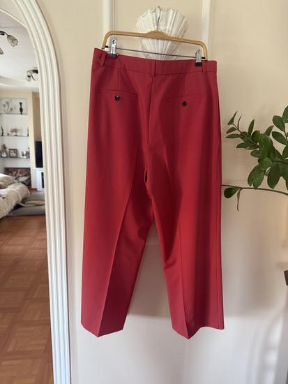 Zara nove pantalone boje cigle široke nogavice