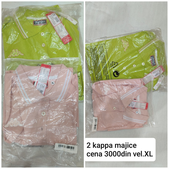 Kappa polo majice – set od 2 komada, veličina XL.
