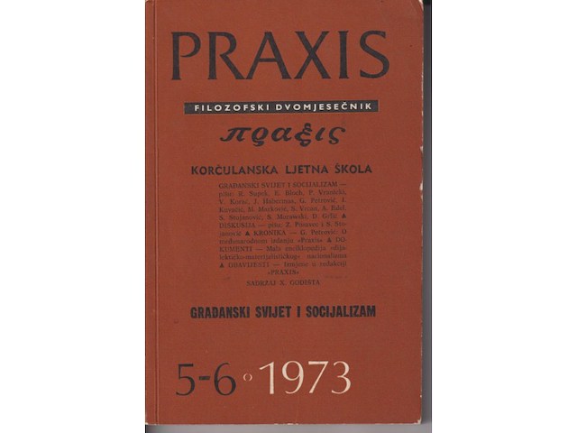 GRAĐANSKI SVIJET I SOCIJALIZAM / PRAXIS 5-6/1973