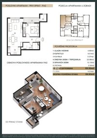 Lux novogradnja na Čuburi, poslovni apartman na 1. spratu ID#133779