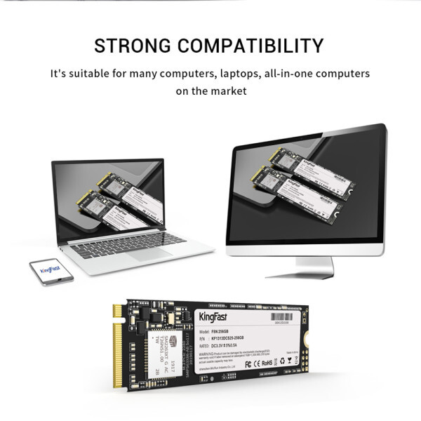 SSD M.2 NVMe 256GB Kingfast F8N, up to 2100/1700Mbs KF1313DCS25BY-256ID: EK000808951