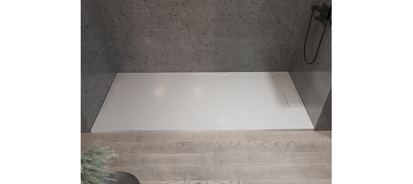 Tuš kada Kolpa San Ballo 140x90 Kerrock, na pod bez sifona