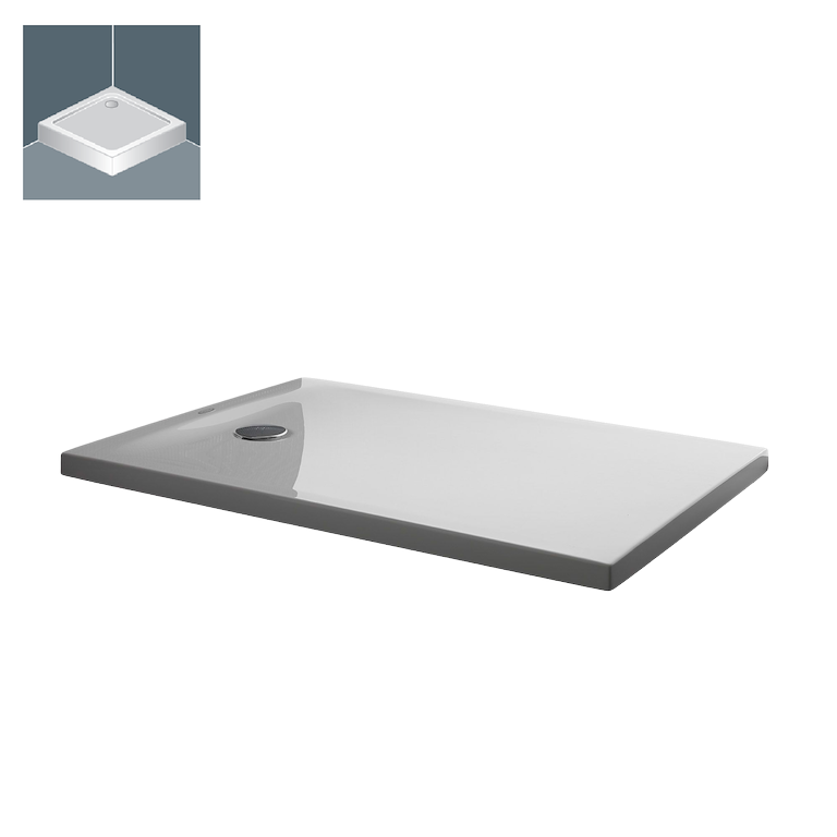 Tuš kada Kolpa San Evelin Tray Q White 90x120x16.5 sa oblogom I konstrukcijom