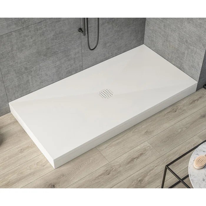 Tuš kada Kolpa san Lavolta 160x90 Kerrock, četvrtasta, bela, sa oblogom i konstrukcijom
