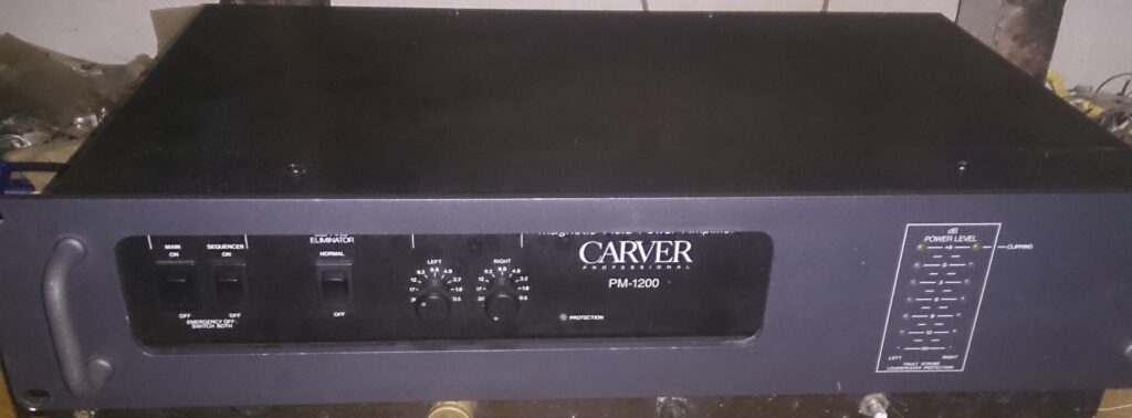 Carver PM 1200, Quad 405 zastita, Quad34 MC B&O S30 Axicom