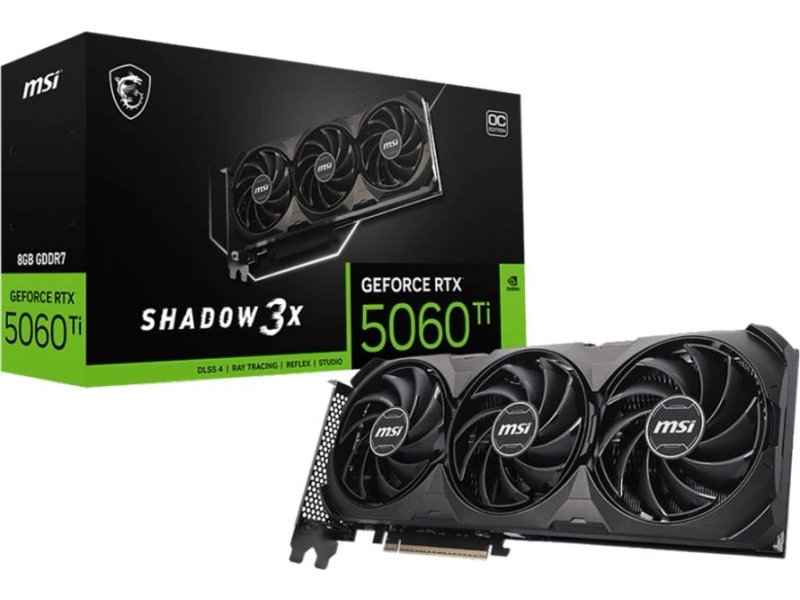 MSI GEFORCE RTX 5060 TI 8G SHADOW 3X OC CLASSIC