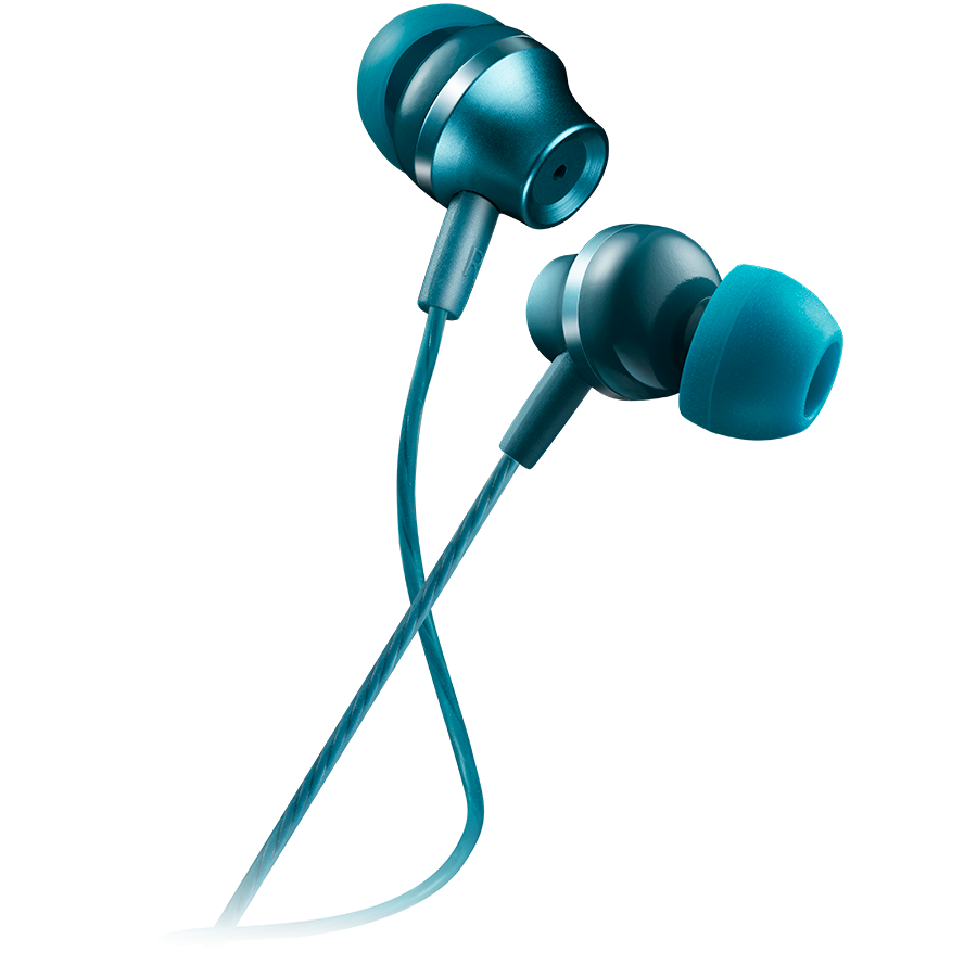 CANYON HEADPHONES SEP-3 MIC 1.2M BLUE GREEN