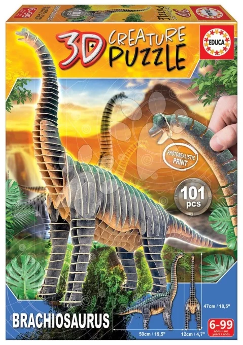 Puzle Brachiosaurus 3D Creature
