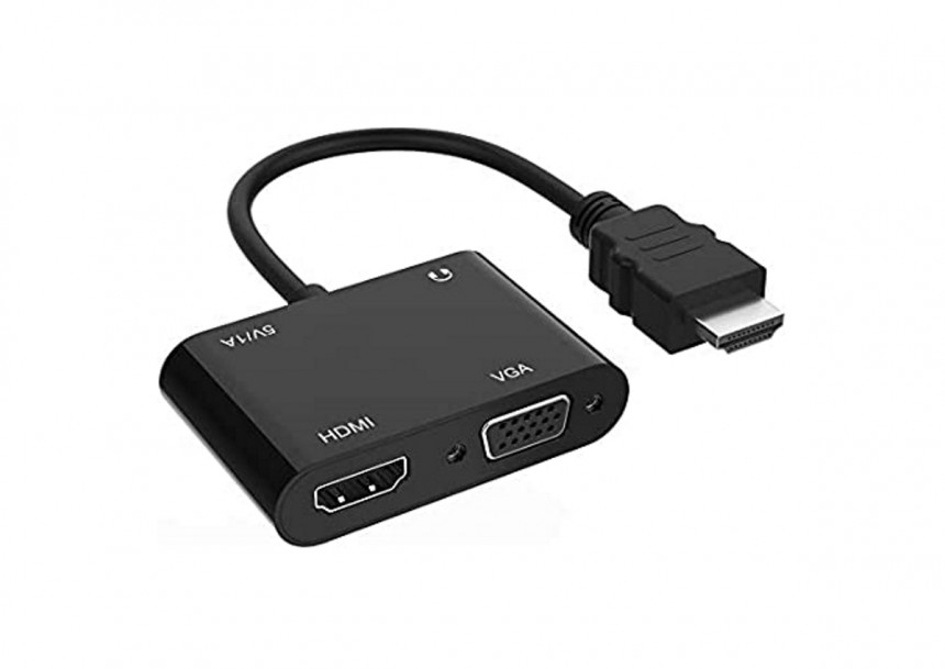 FAST ASIA Adapter-konvertor HDMI na HDMI+VGA+MICRO+AUDIO