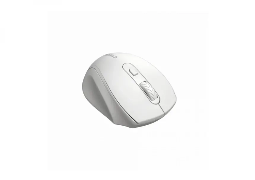 Canyon 6 buttons wireless 2.4Ghz mouse, MX8650A Sensor, DPI up to 1600,Injection case, 3 M life times left and right switches, 2xAAA battery, ABS material, Size: 105x71x40mm, Weight: 59g, white