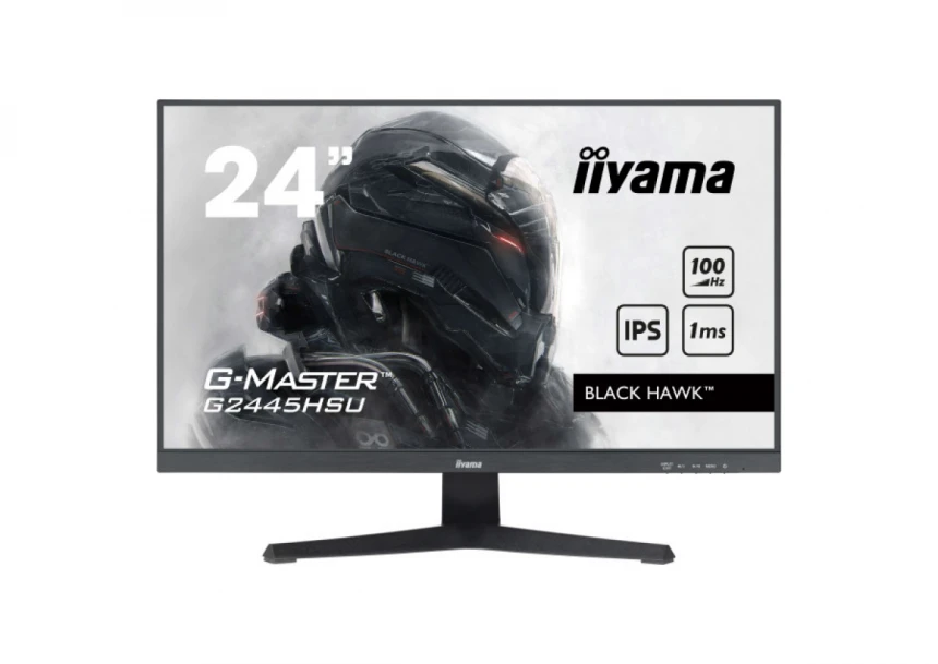 Monitor 23.8" Iiyama G2445HSU-B2 IPS 1920x1080/100Hz/1ms/HDMI/DP/USB/zvučnici