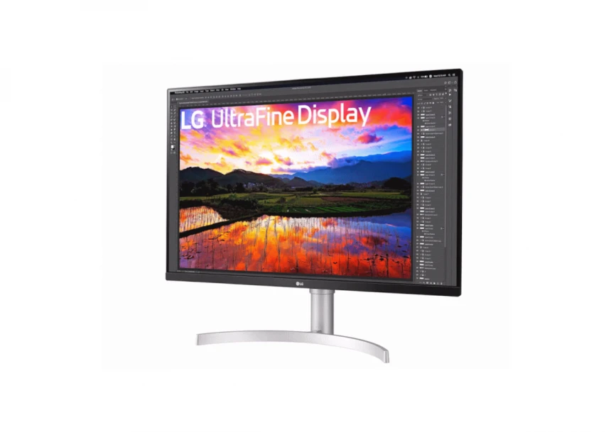 Monitor LG 32UN650K-W 31.5"/IPS/3840x2160/60Hz/5ms GtG/HDMIx2,DP/VESA/visina/zvucnici/srebrna