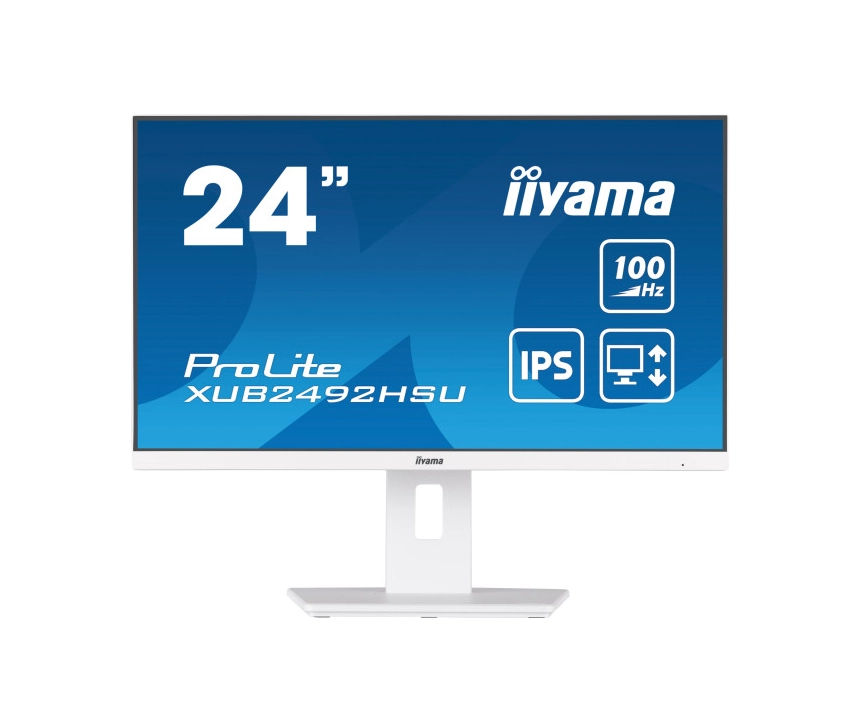Monitor 23.8" Iiyama XUB2492HSU-W6 IPS 1920x1080/100Hz/0.4ms/HDMI/DP/USB/zvučnic