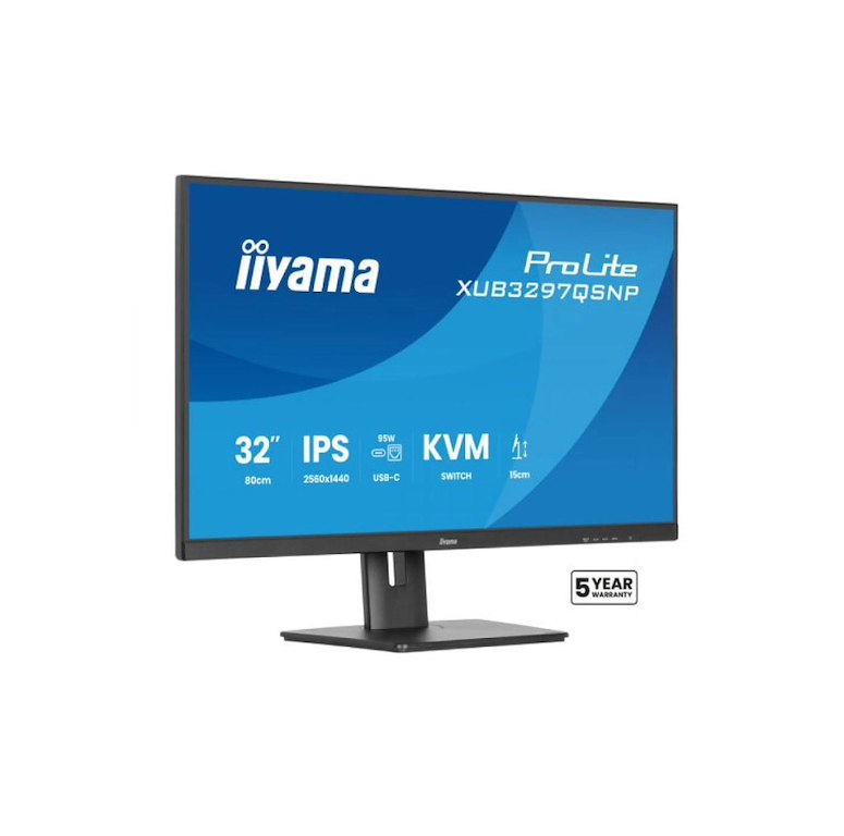 Monitor 31.5" Iiyama XUB3297QSNP-B1 IPS 2560x1440/100Hz/1ms/HDMI/DP/4xUSB