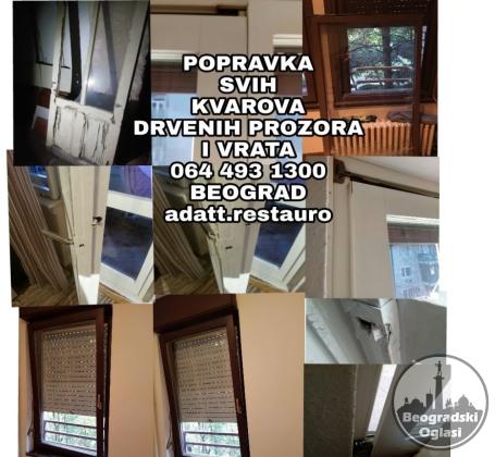 Servis za popravku drvenog prozora 0644931300