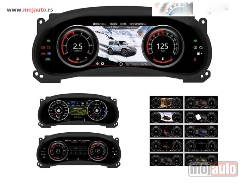 Jeep Wrangler digitalna tabla Android