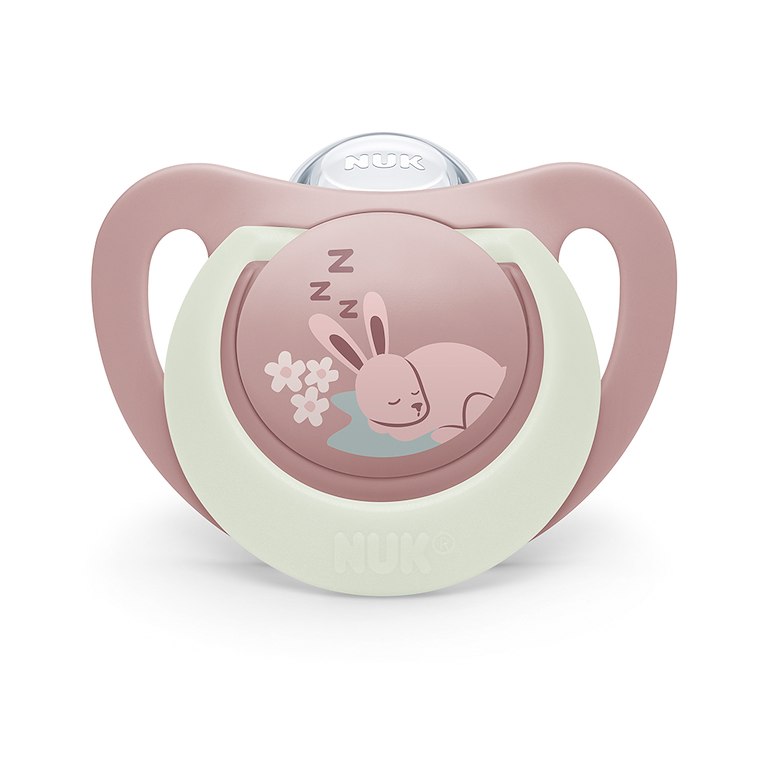 Nuk noćna varalica silikon u kutiji Bunny 0-6m 175392