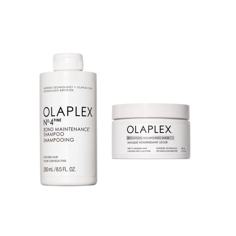 Olaplex Fine Routine for Thin Hair (No.4 Fine + Nourishing Mask)