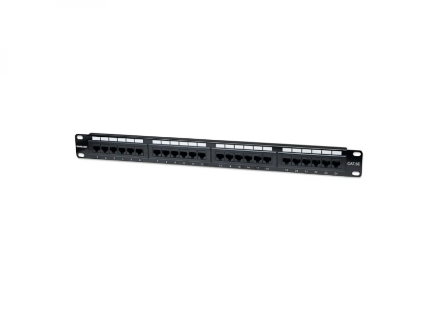 INTELLINET Patch panel Manhattan 513555 19"/1U Cat5e/24 port