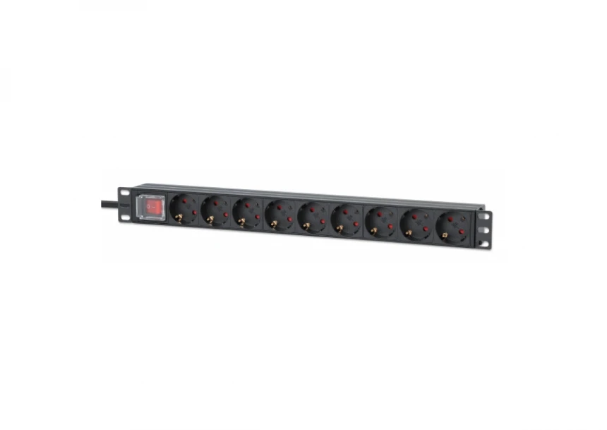 PDU kabl Intellinet 715133 19"/1U sa 9 utilnica/prekidač/2m