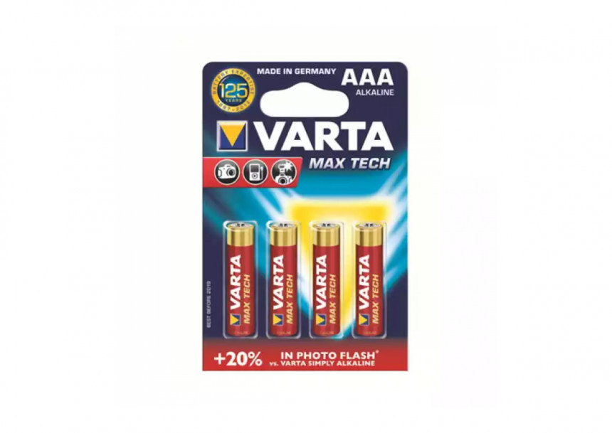 Baterija Varta LR3 Max Tech AAA 1/4