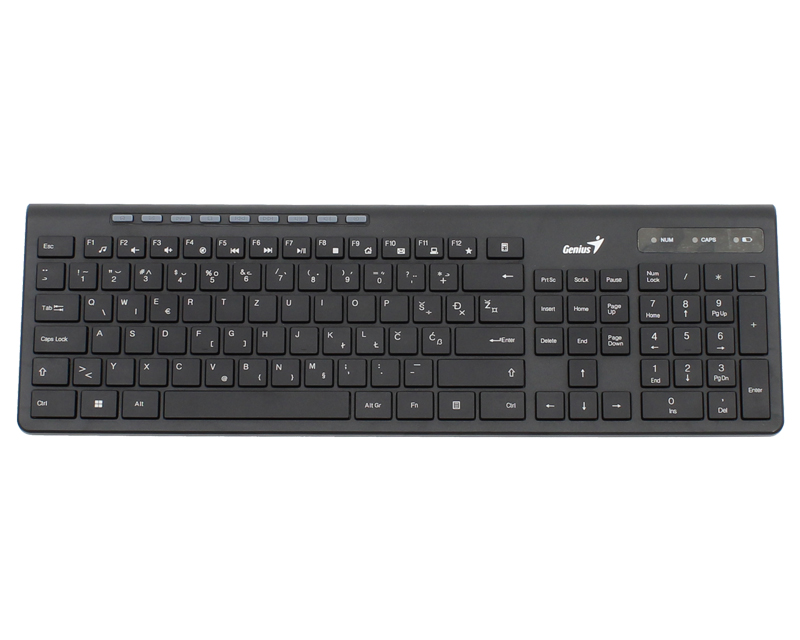 GENIUS TASTATURA SLIMSTAR 7230 CRNA